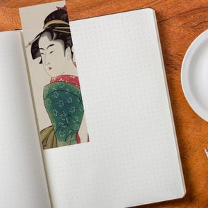 Japanese Bookmarks Set of 4, Utamaru Kitagawa, Ukiyo-e Woodblock Art ...