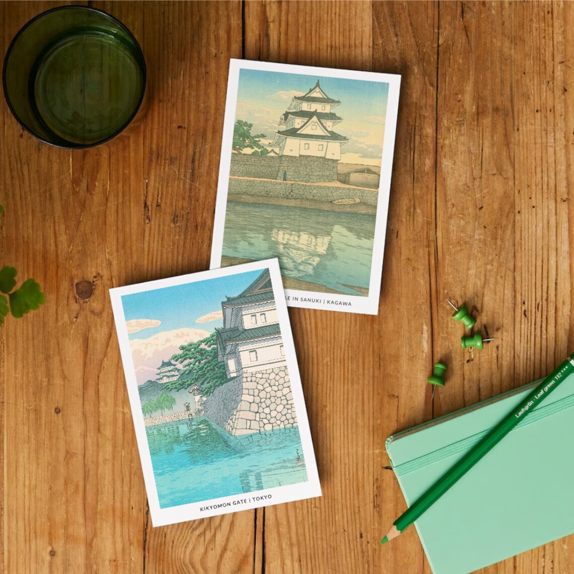 Vintage Japan Postcard Sets of 5, Shrine Temple Prints, 4x6 Post Cards ...