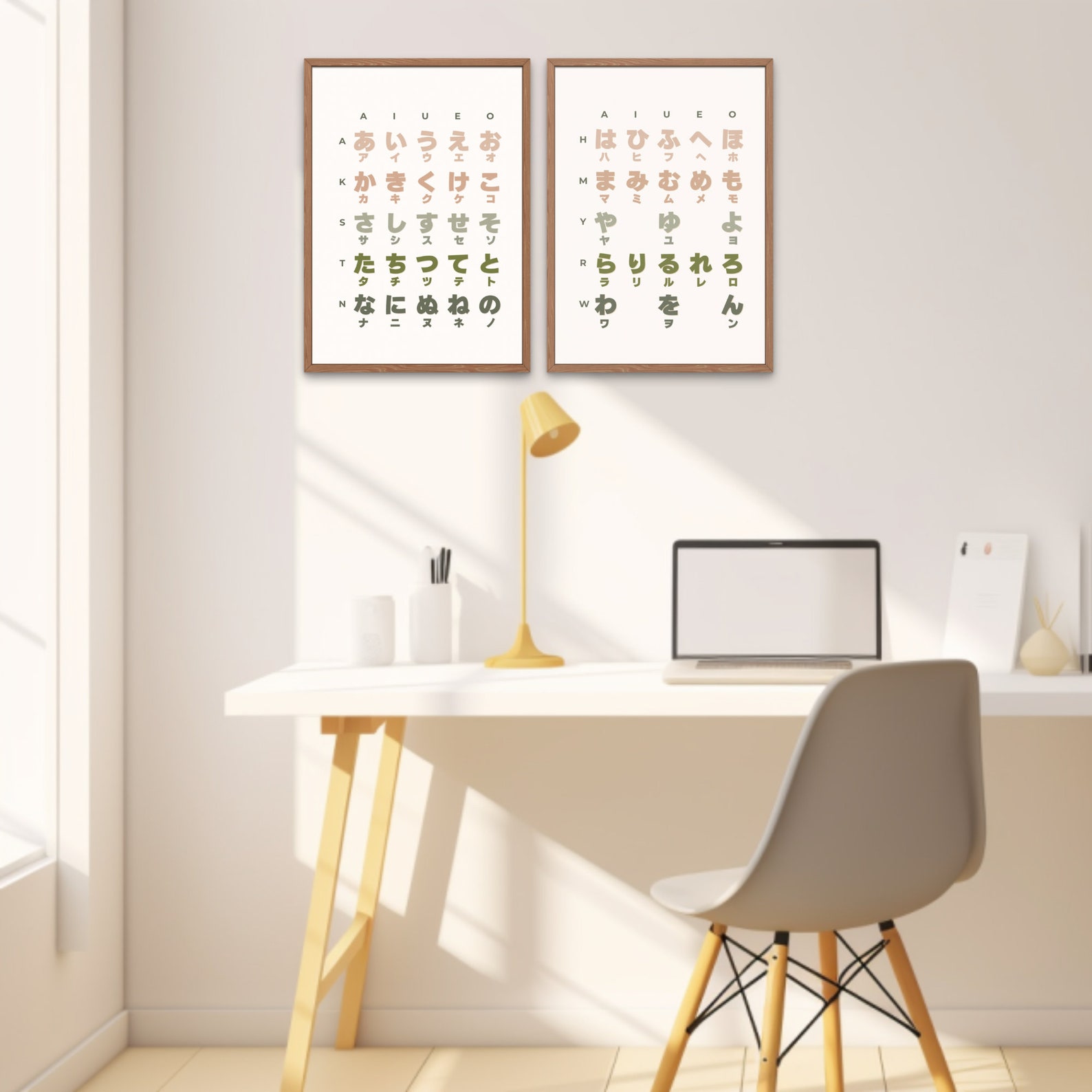 Japanese Hiragana Katakana Chart, Printable Japanese Alphabet Poster ...