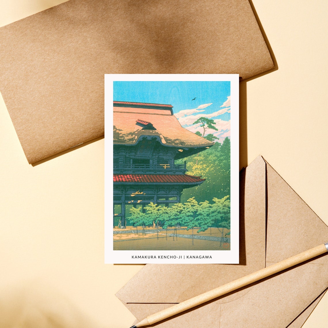Vintage Japan Postcard Sets of 5, Shrine Temple Prints, 4x6 Post Cards ...