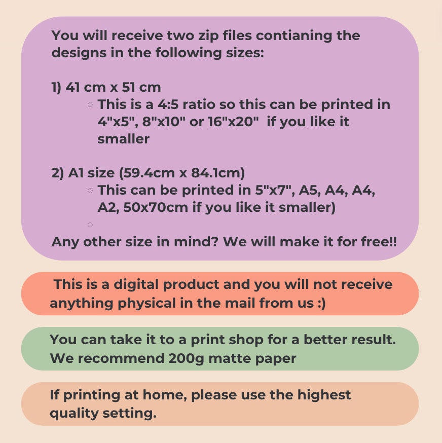 Colorful Japanese Katakana Chart Poster, Neutral Wall Decor for ...