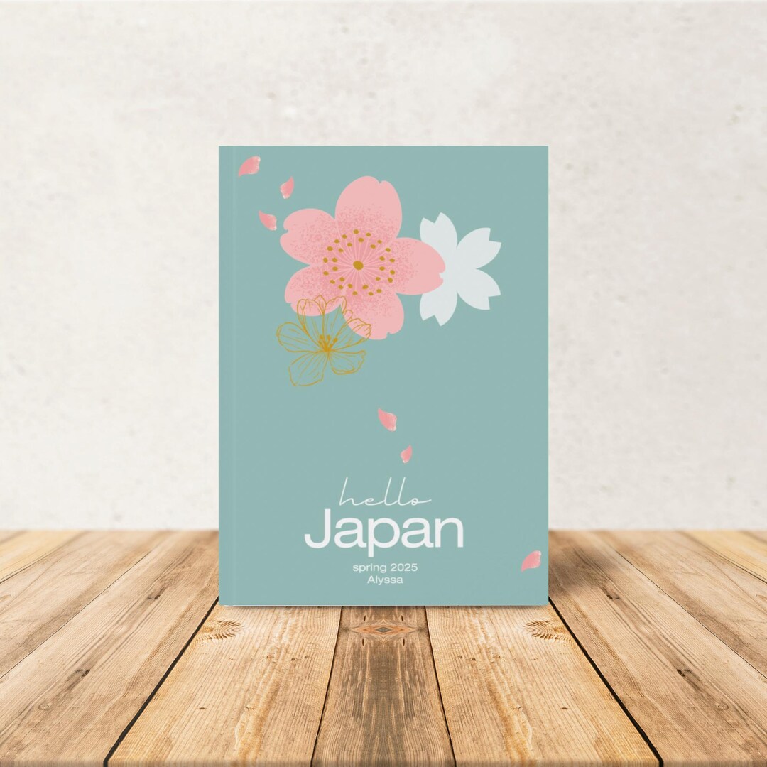 Japan Travel Notebook, Cherry Blossom Book, Japan Travel Journal ...