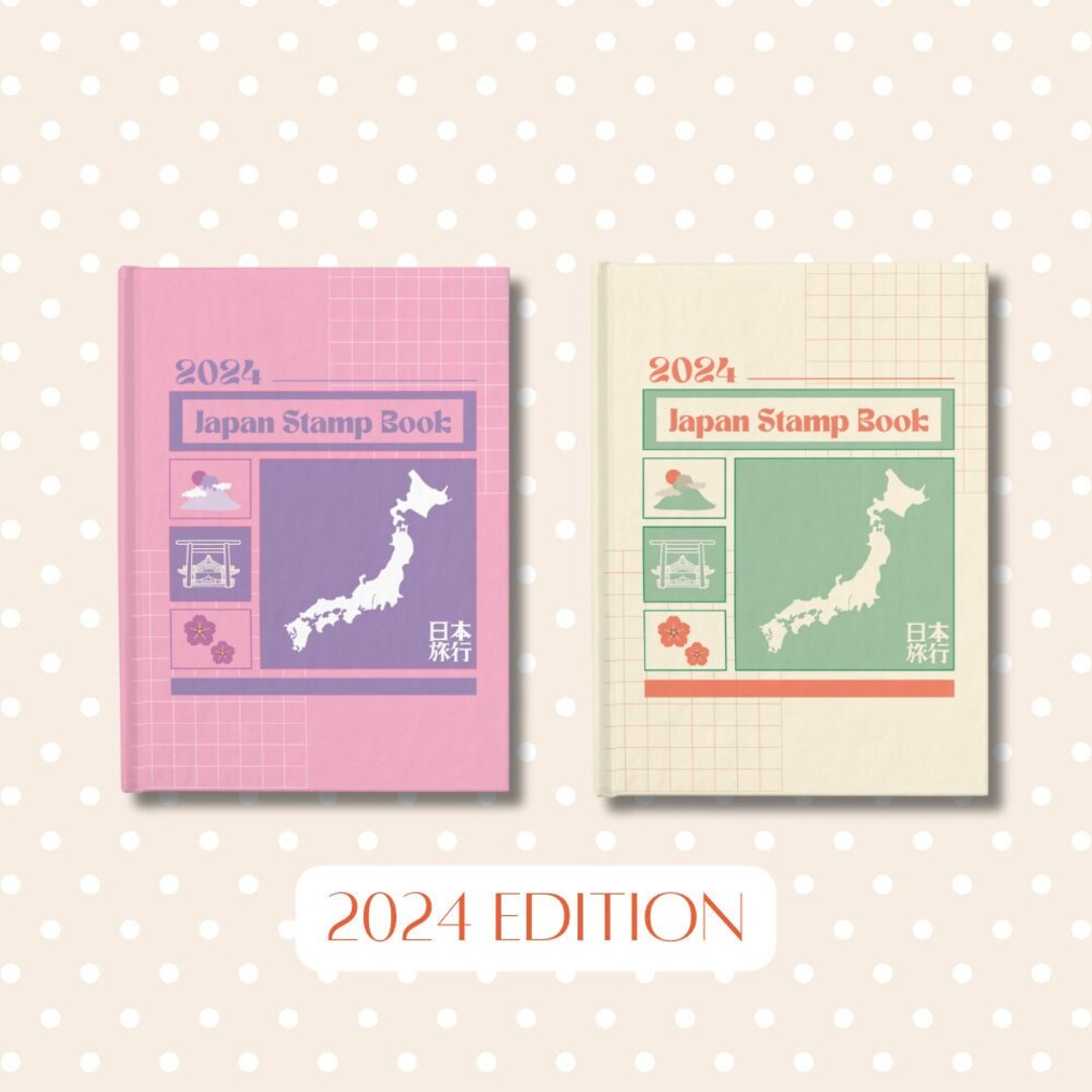 Personalized 5x7 Japan Stamp Notebook, Japan Travel Journal, Kawaii ...