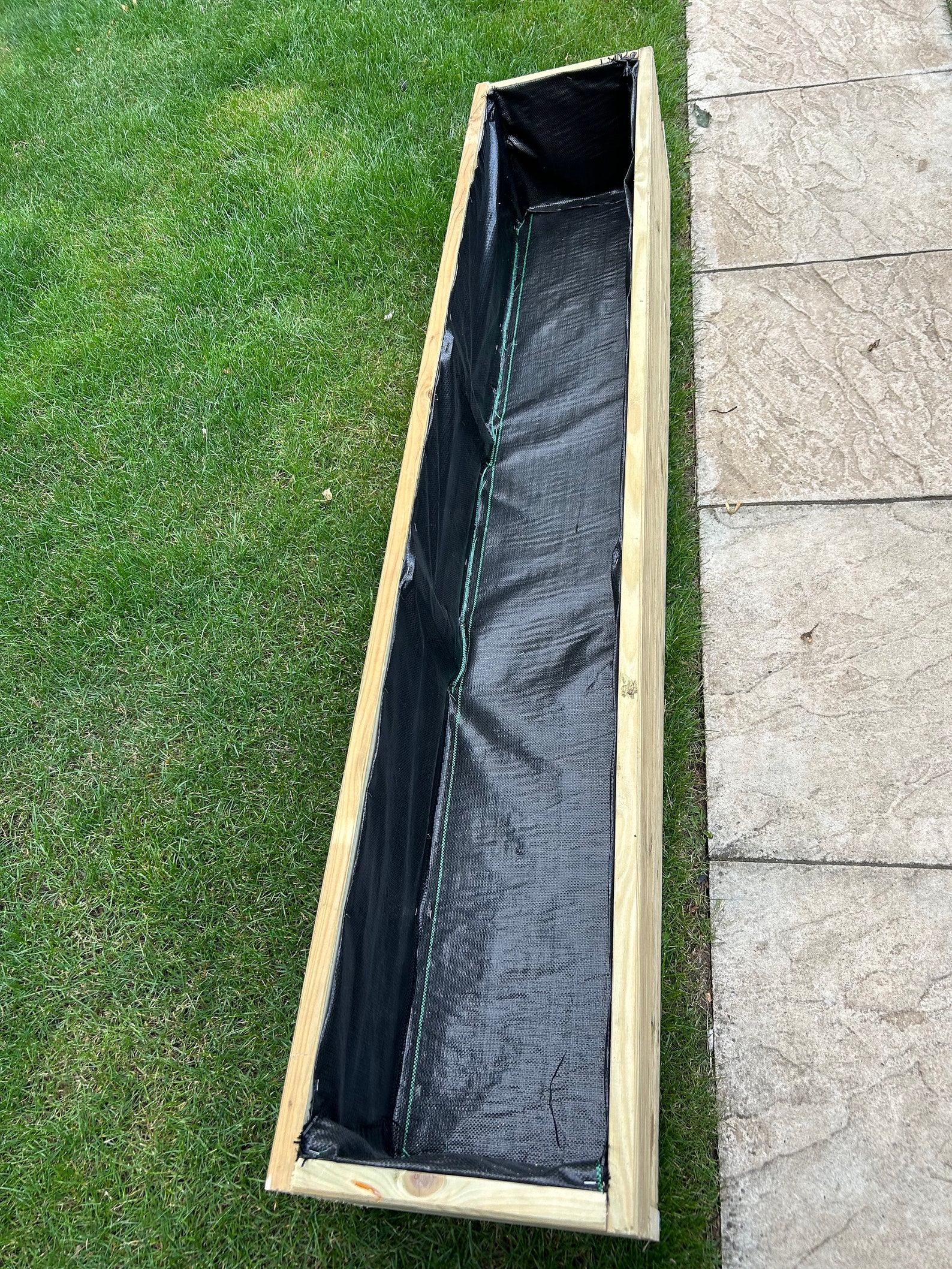 Long Narrow Vegetable Planter Box | Raised Veg Bed for Small Gardens ...