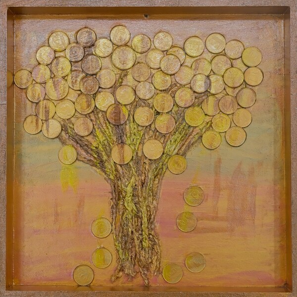 Money Tree Painting - Etsy