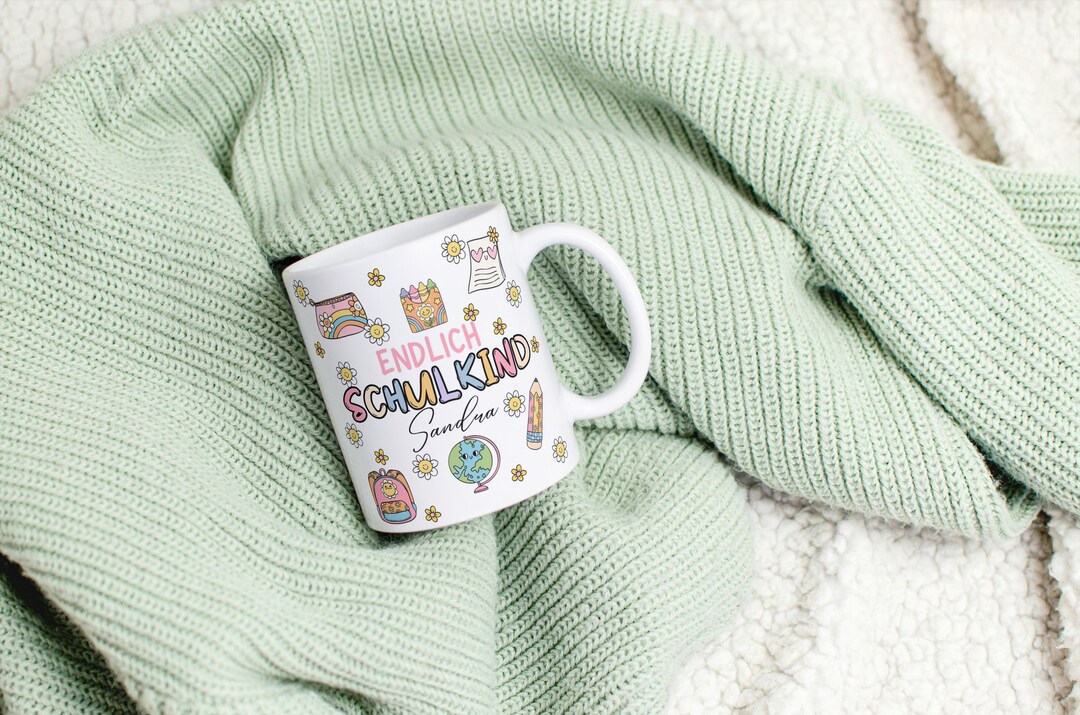 Finally Schoolchild Personalized Retro 90s Comic Y2K Mug School ...