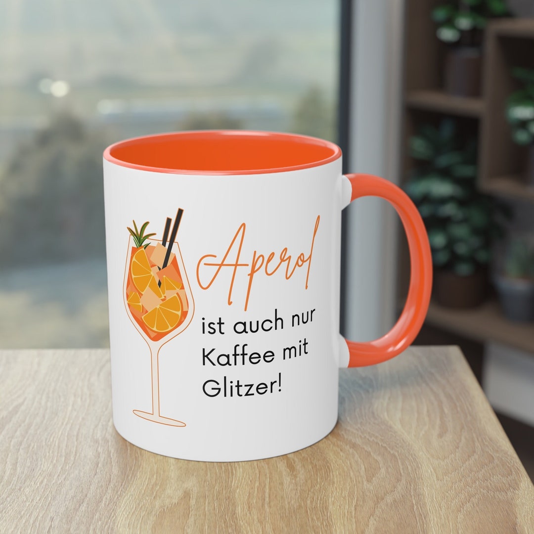 Aperol is Just Coffee With Glitter Personalized Coffee Mug Aperol ...