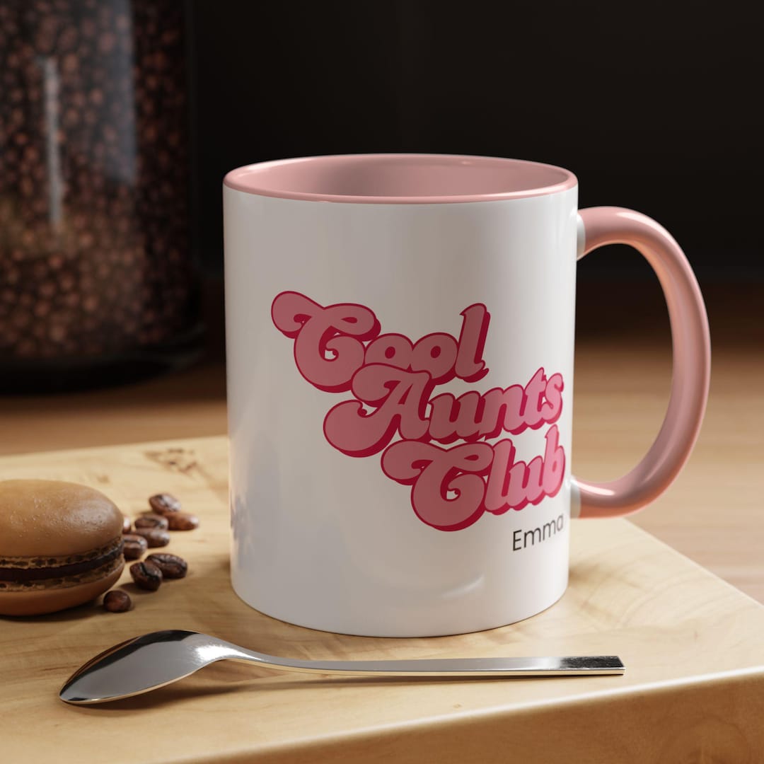 Custom Cool Aunts Club Mug Personalized Name Christmas Gift Pregnancy ...