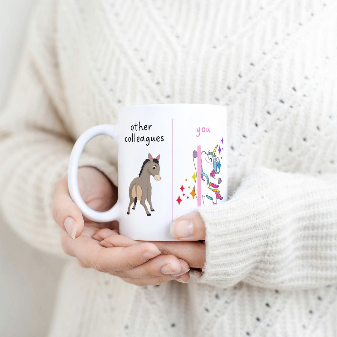 Other Colleagues You Funny Unicorn Coffee Mug Donkey Meme Co-worker ...