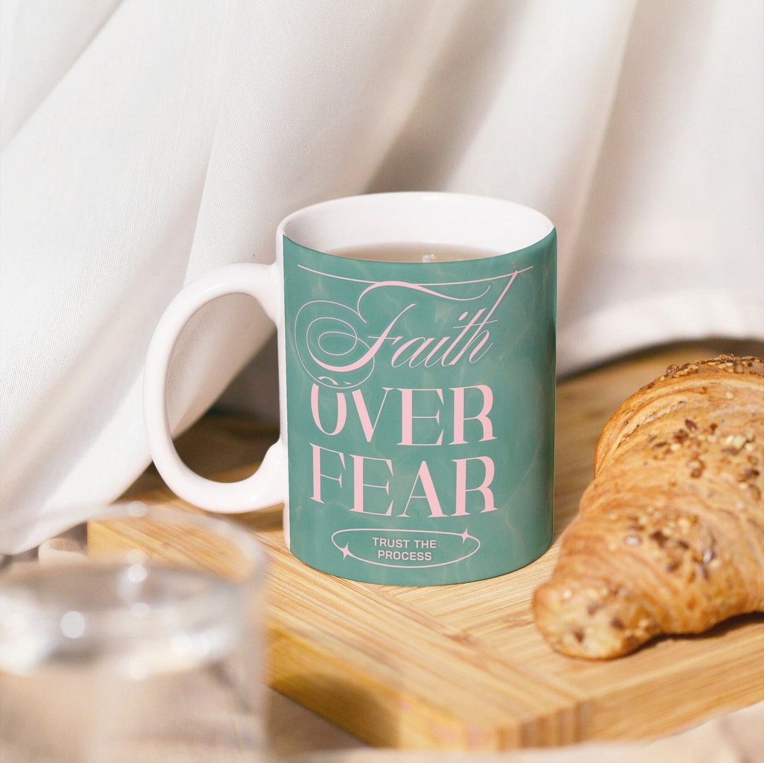 Faith Over Fear Trust the Process Daily Reminder Boss Babe Mental ...