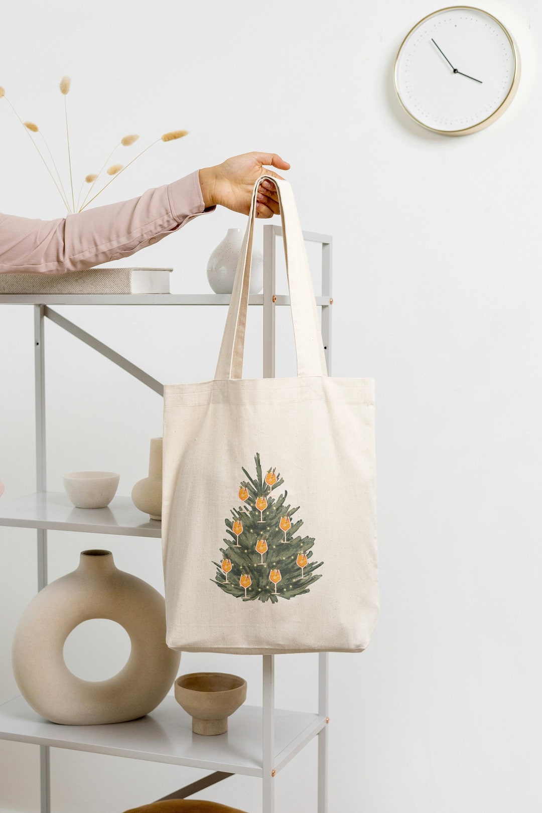Aperol Spritz is Always the Answer Retro Christmas Tree Tote Bag ...