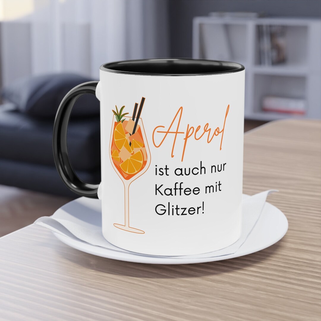 Aperol is Just Coffee With Glitter Personalized Coffee Mug Aperol ...