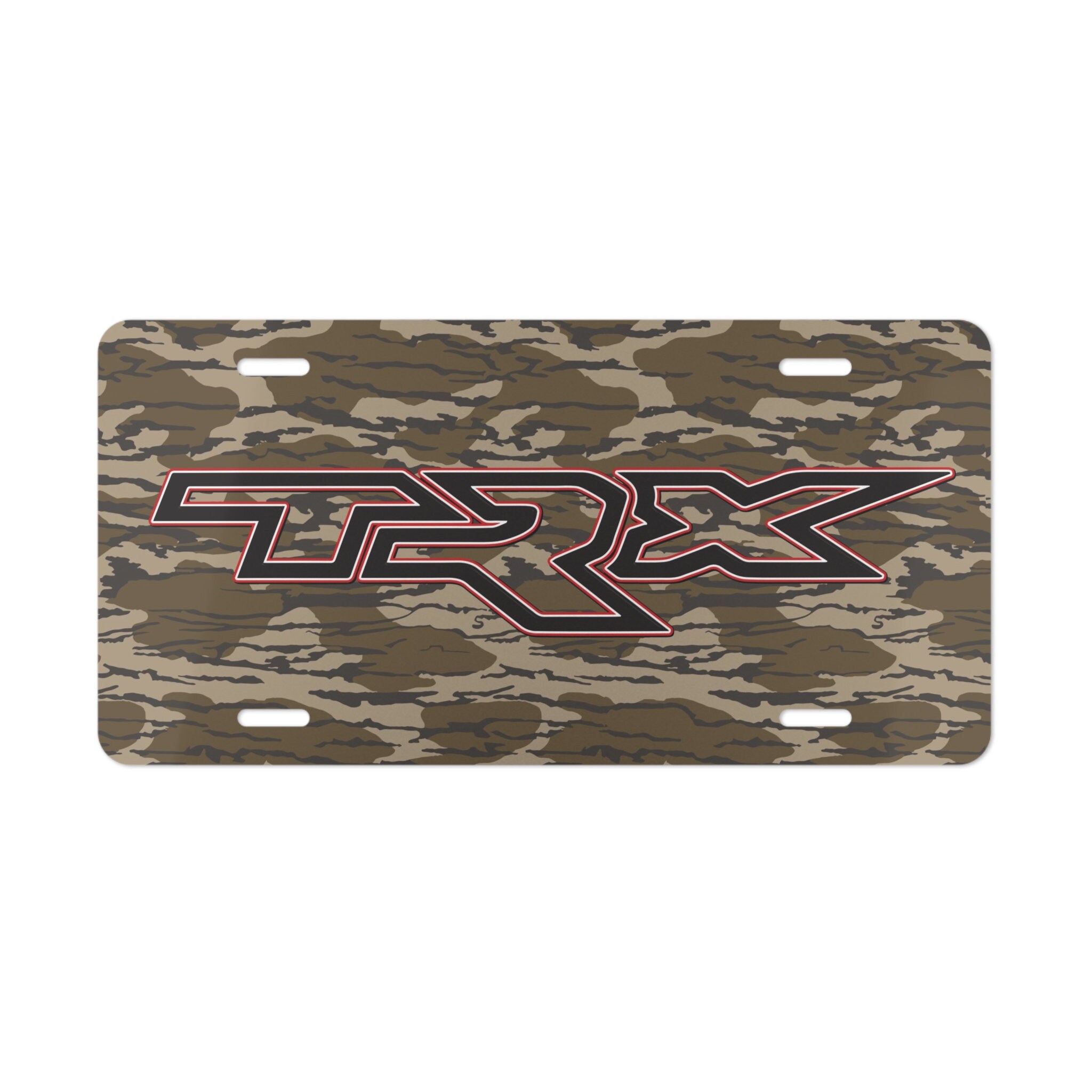 Custom Vanity Plate Tag With TRX and Bottomland Camo - Etsy