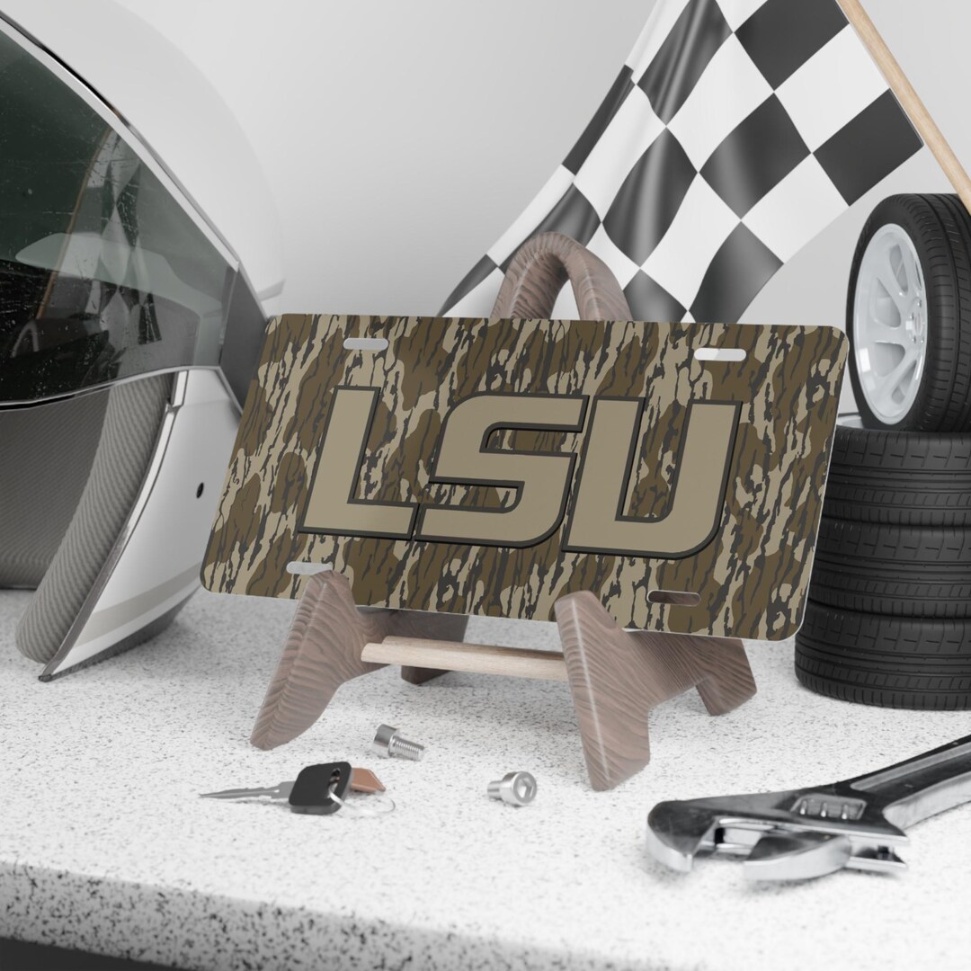 Custom Vanity Plate Tag With LSU V2 - Etsy