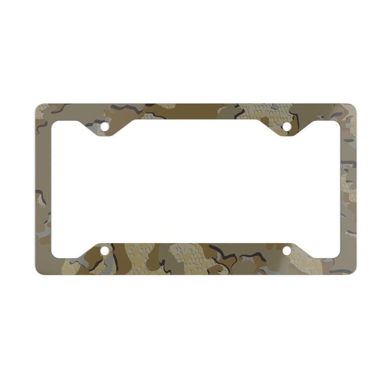 Camo Aluminum Metal License Tag Plate Frame in Real Hunter Camouflage ...