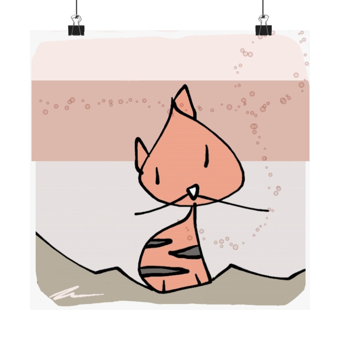 Cute Kitten Poster for Nursery Room Nursery Cat Print Kitten Nursery ...