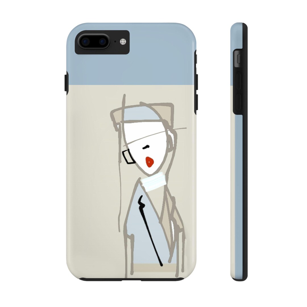 Illustrated Woman Phone Case Stylish Phone Case Trendy Mobile Cover ...