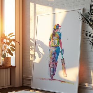 Personalised Cricket Player | Cricket Gifts for Girls | Girl Cricket ...