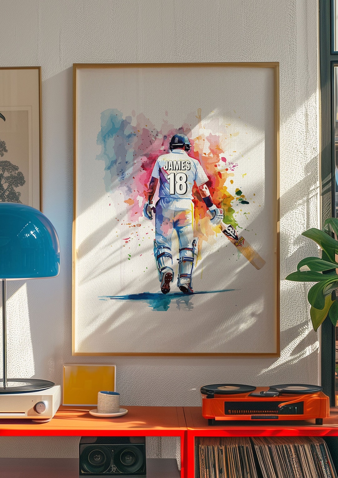Personalised Cricket Player Print | Cricket Gifts for Boys | Boy ...