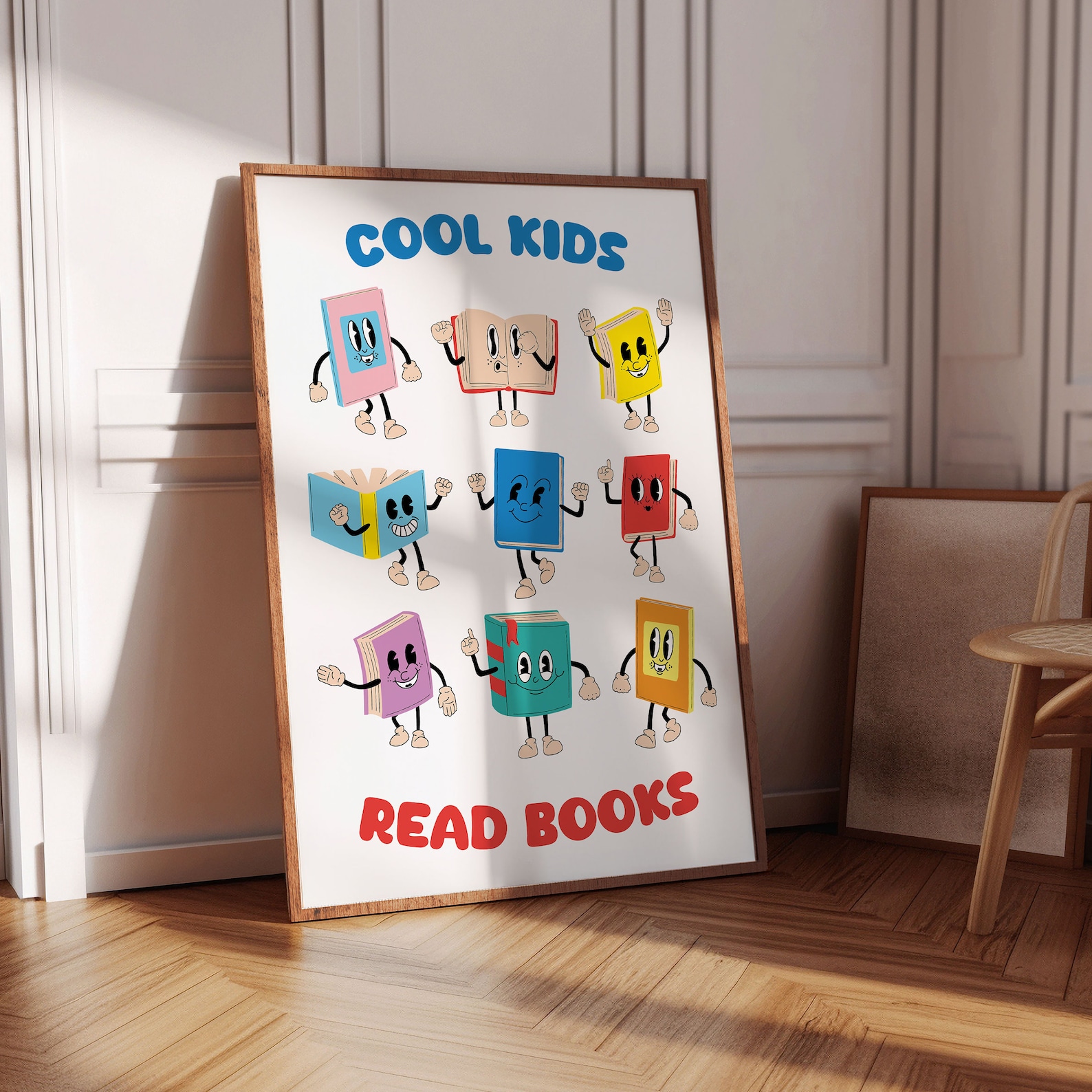 Reading Posters Classroom Decor Playroom Wall Art Retro Aesthetic Book ...