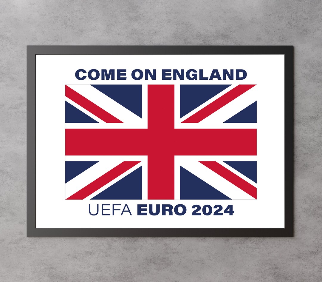 UEFA EURO 2024 Come on England A3 Poster Print Football Wall Art Euros ...