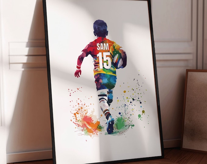 Personalised Set of 3 Soccer Wall Art Prints,boys & Girls Room Decor ...