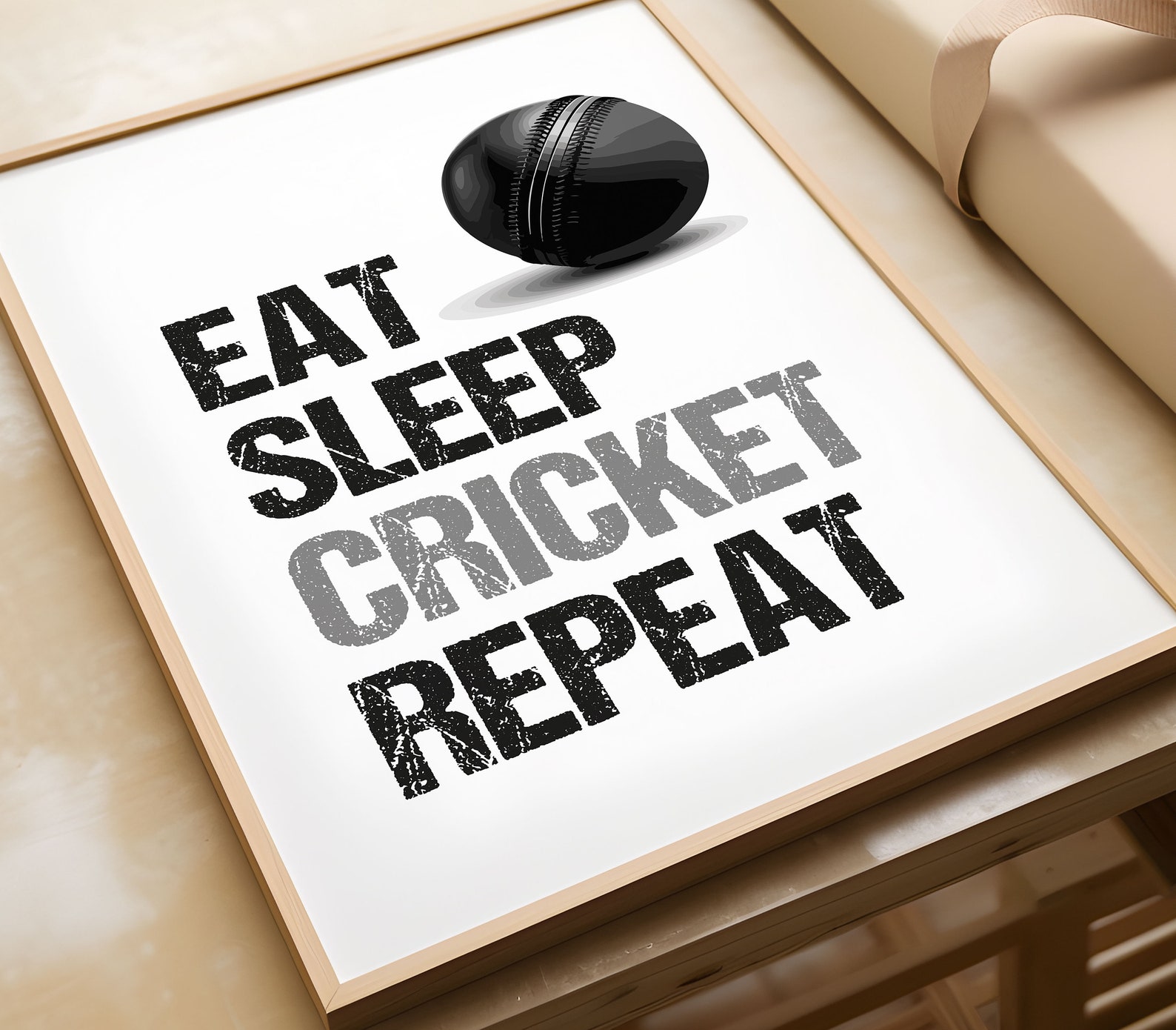Personalised Cricket Poster, Custom Cricket Jersey Art, Boys Bedroom ...