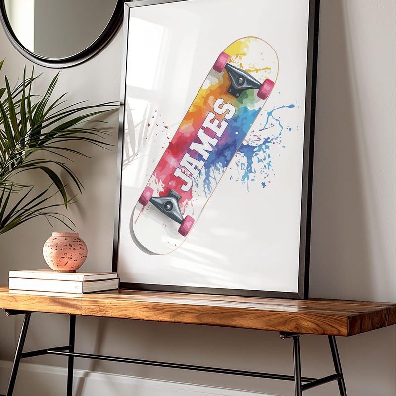 Framed Skateboard Poster - Etsy UK