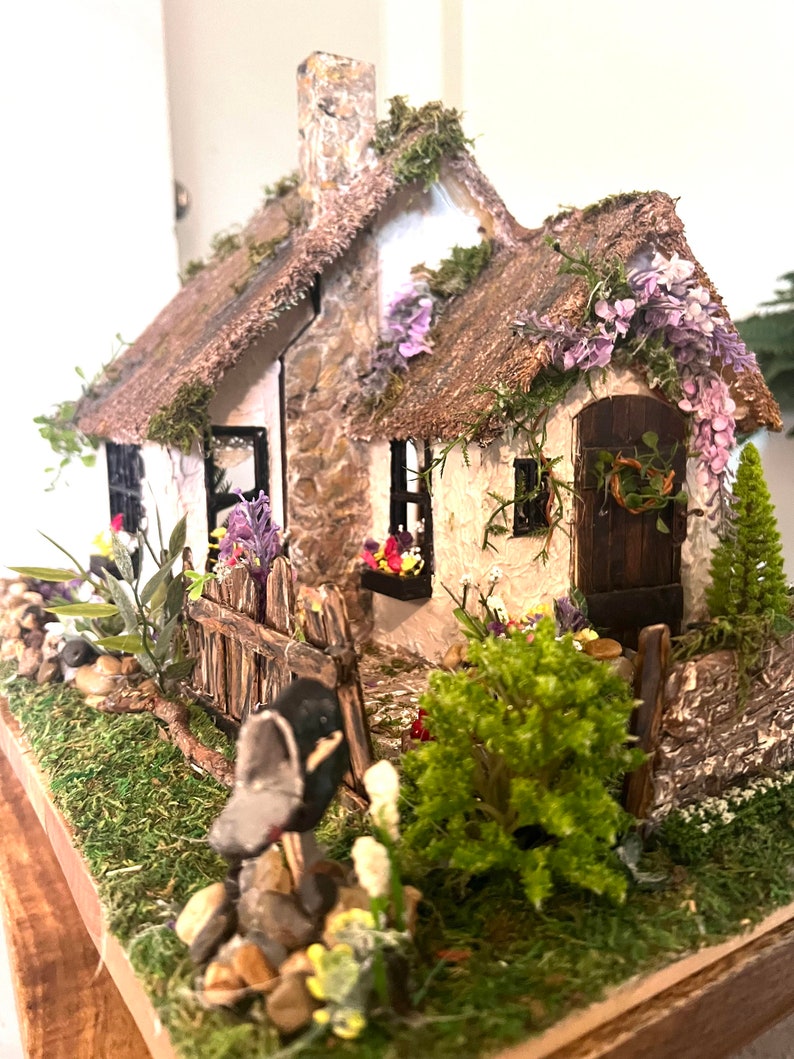 The Stones of Wisteria Cottage One of a Kind Unique Miniature Dollhouse ...