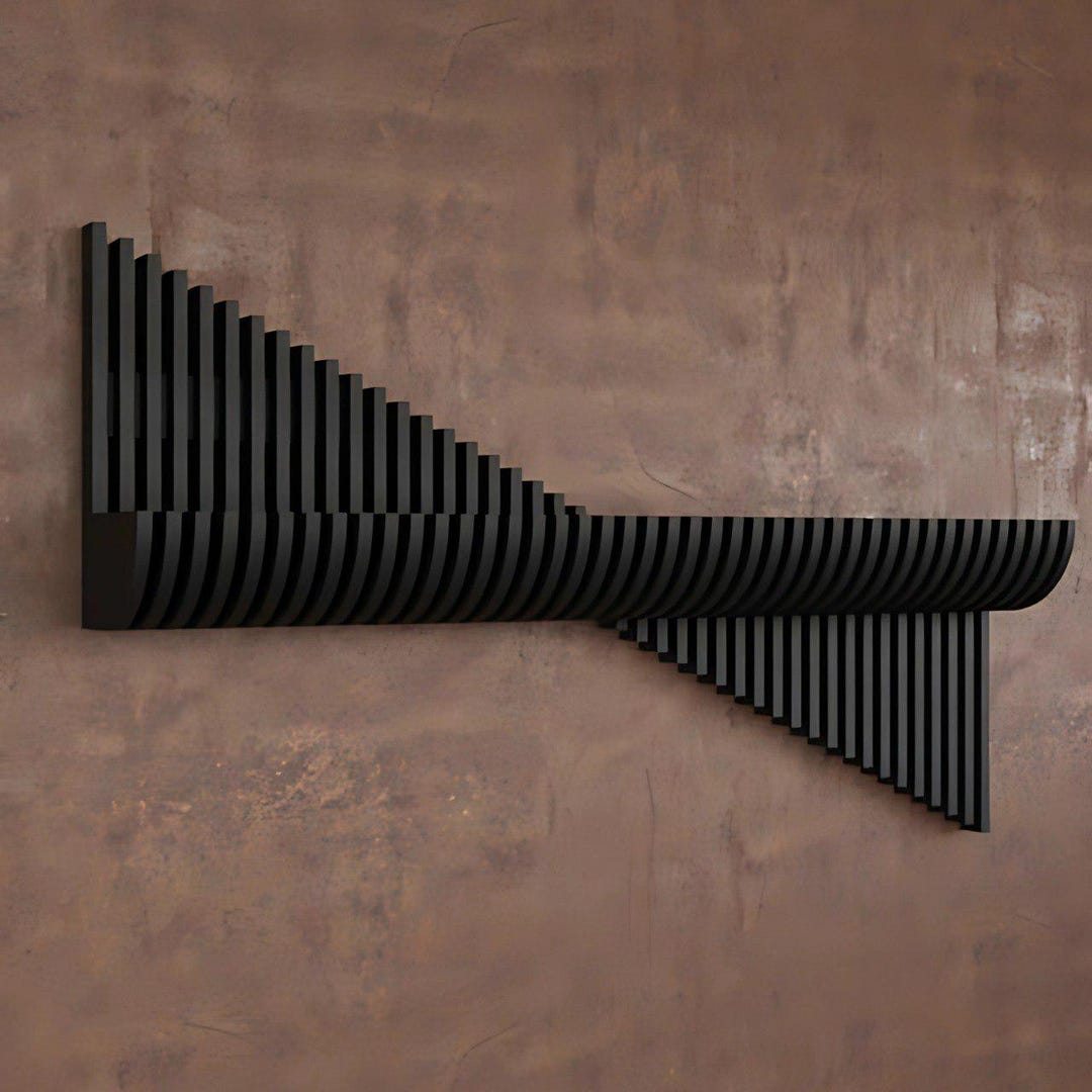 Floating Shelf Parametric Wall Piece - Parametric Wooden Wall Shelves ...
