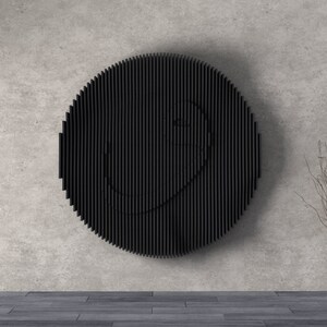 Parametric Wood Round Islamic Wall Art - Parametric Circle Wall Muslim ...