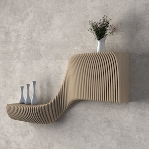 Parametric Wooden Wall Shelves - Floating Shelf Parametric Wall Piece ...