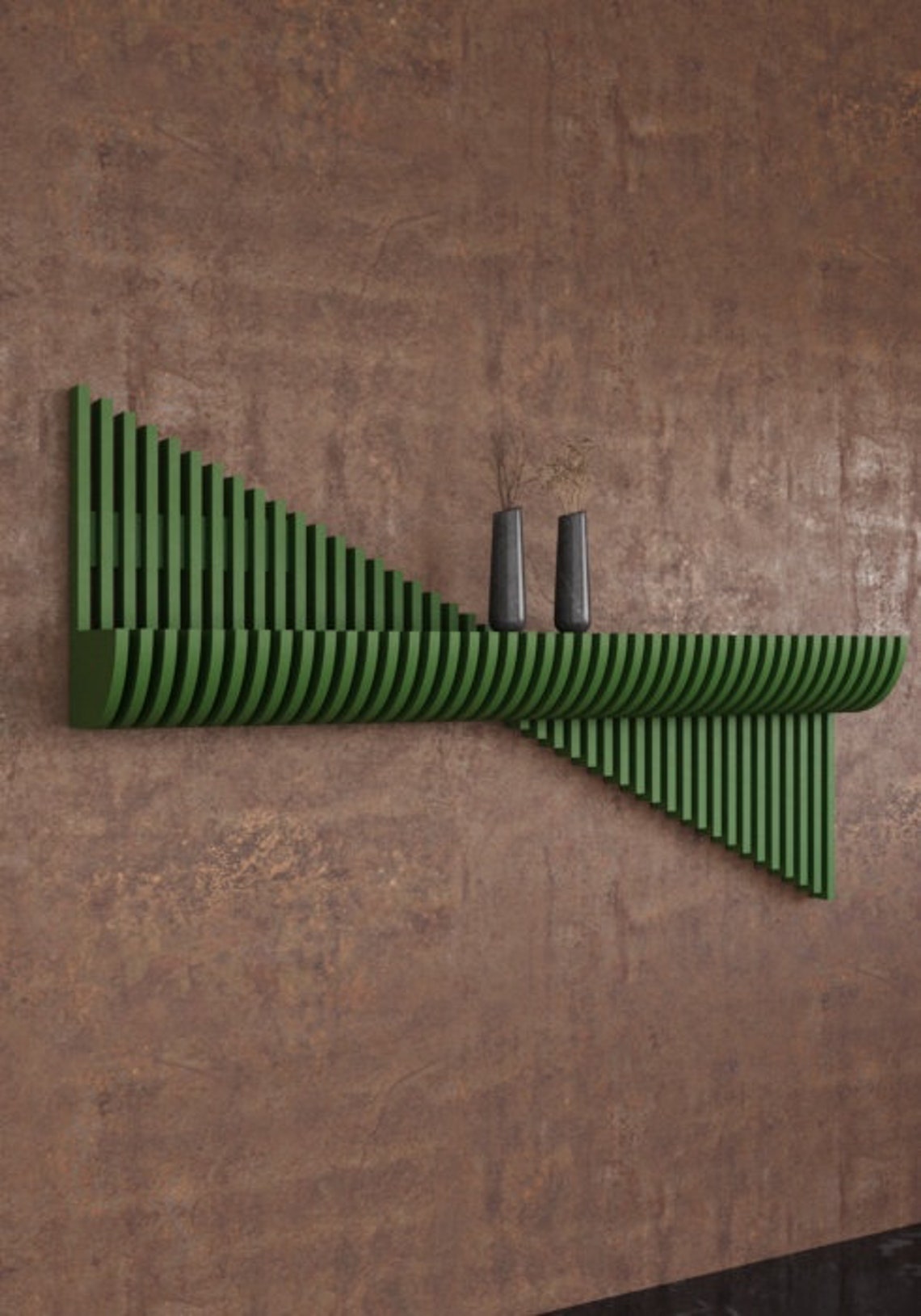 Floating Shelf Parametric Wall Piece Parametric Wooden Wall Shelves ...