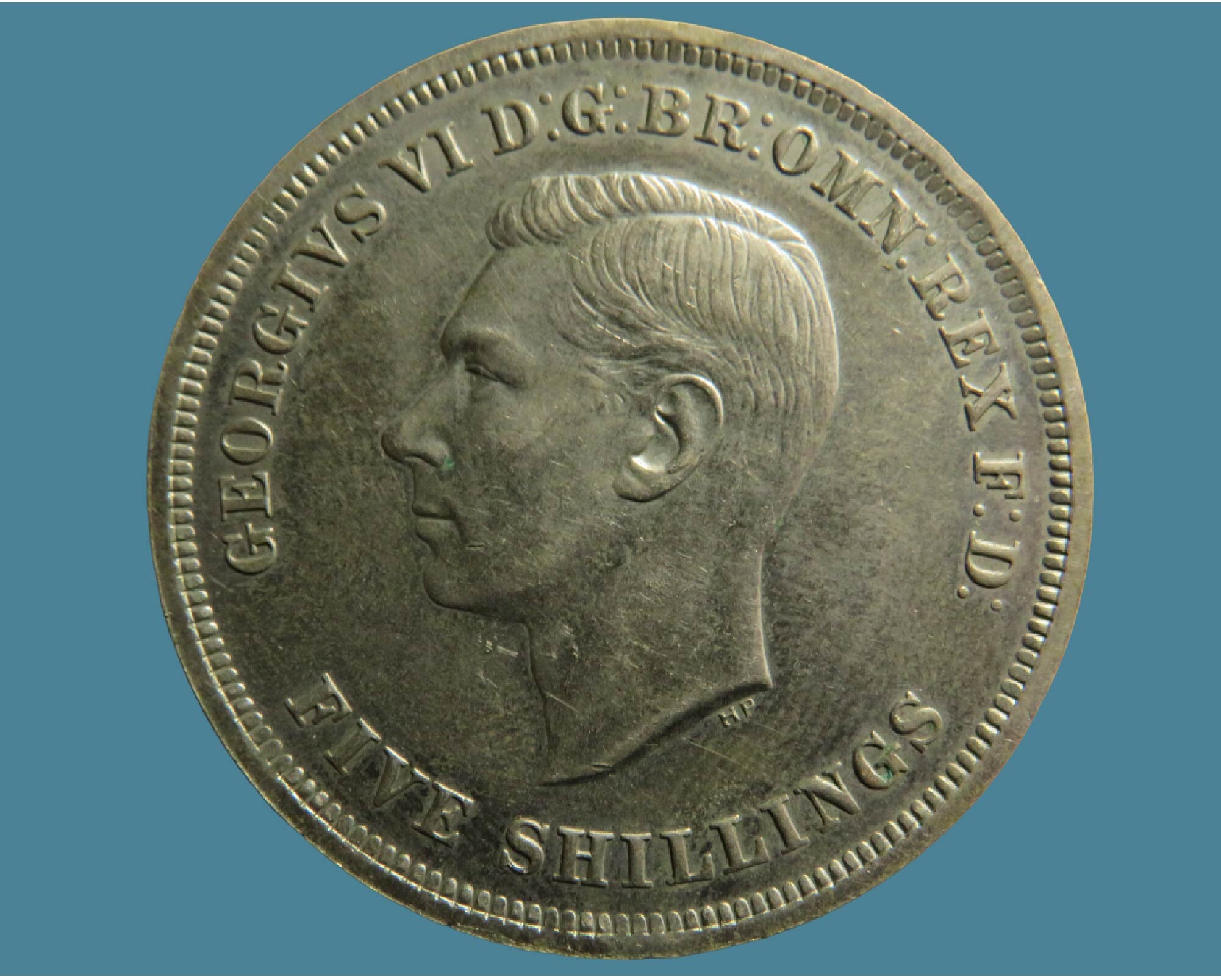 1951 Crown King George VI Coin, Festival of Britain Commemorative Crown ...