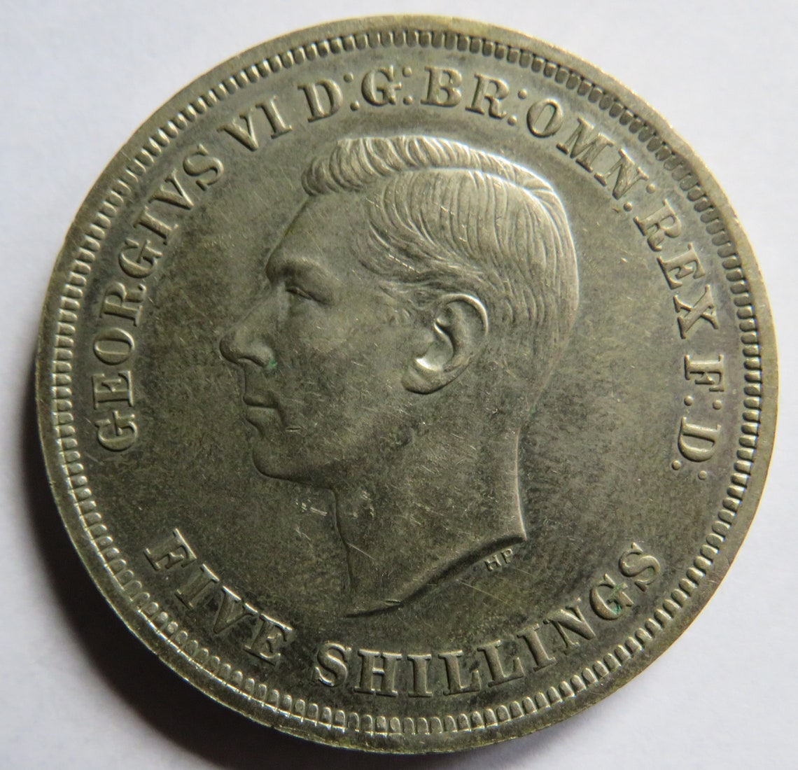 1951 Crown King George VI Coin, Festival of Britain Commemorative Crown ...