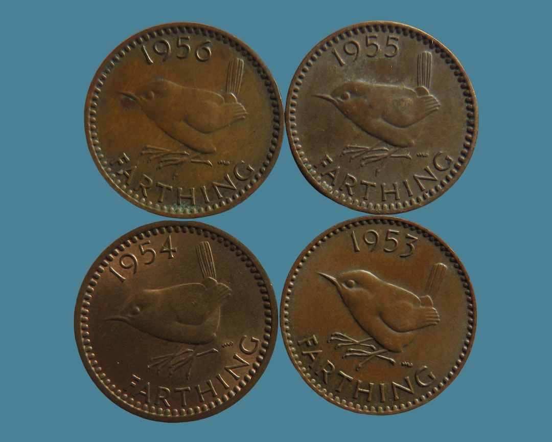 1953 - 1956 Elizabeth II Complete Farthing Coin Set, Perfect for ...