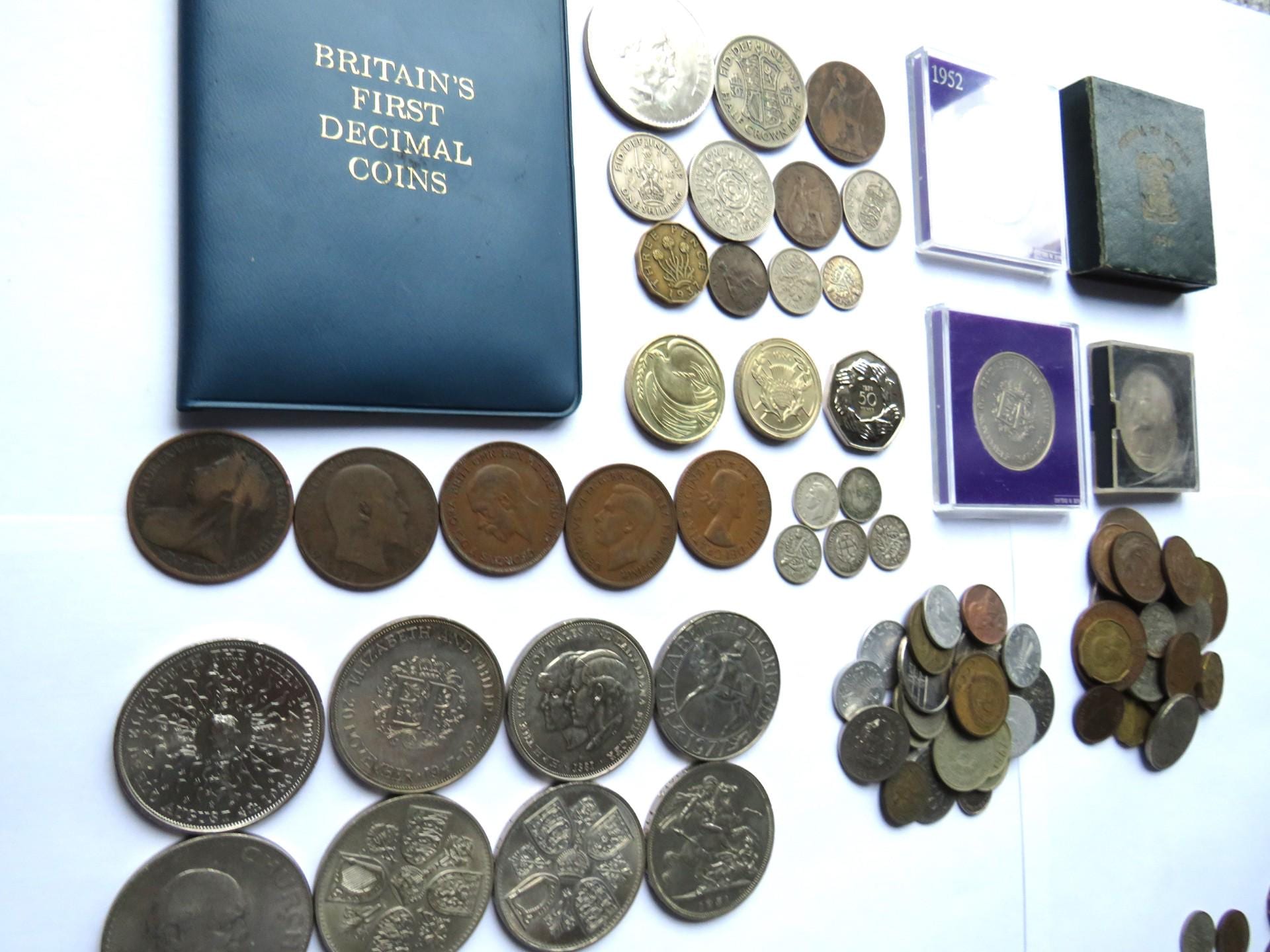 Coin Collector Starter Kit, Selection of British & World Coins, Decimal ...