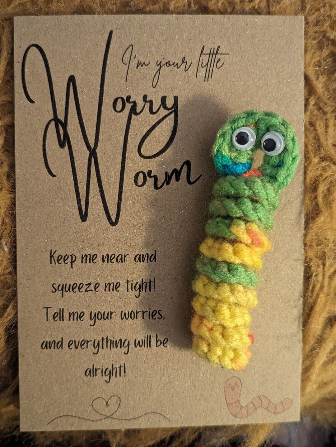Worry Worm Fidget handmade - Etsy