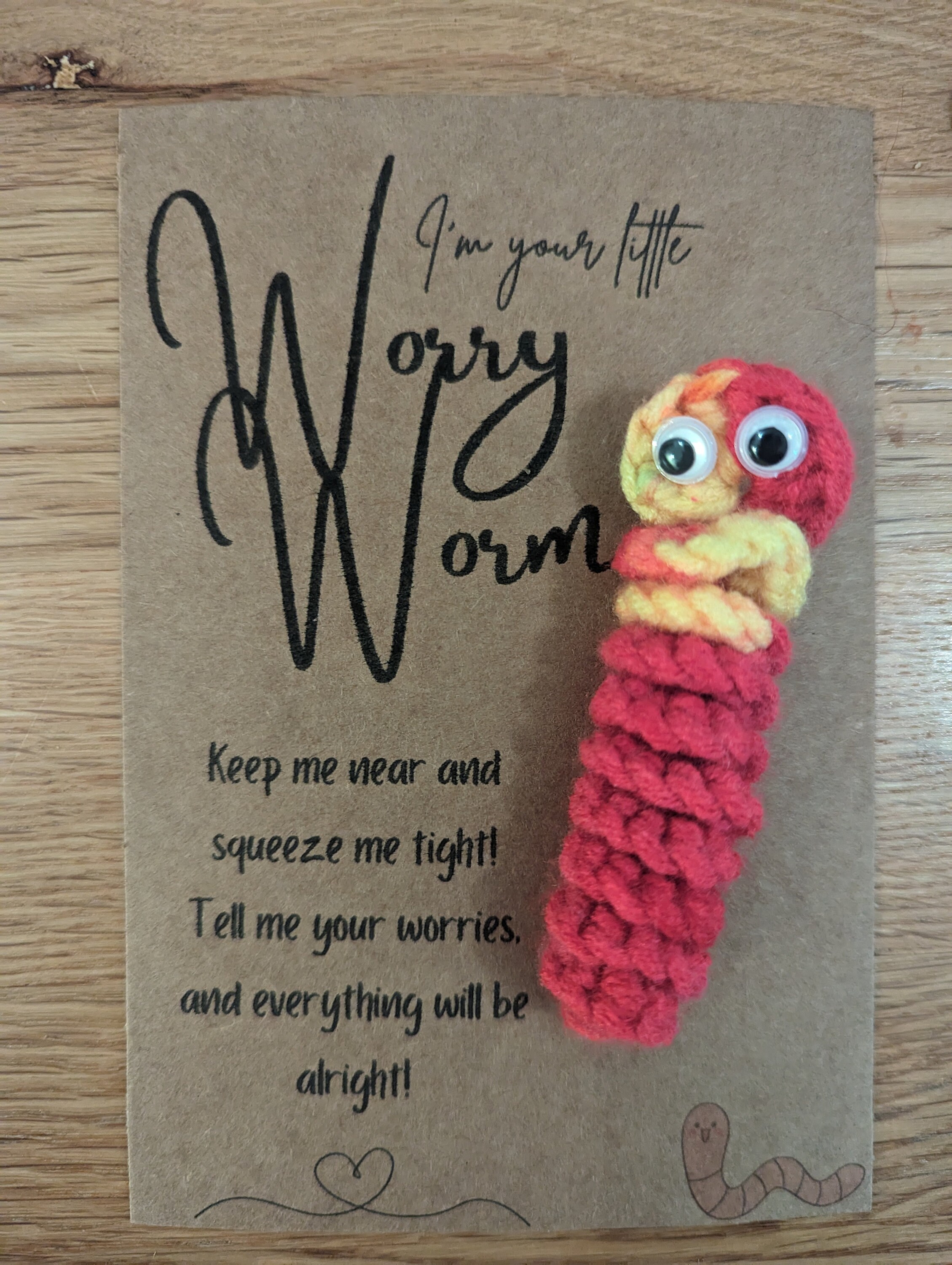 Worry Worm Fidget handmade - Etsy