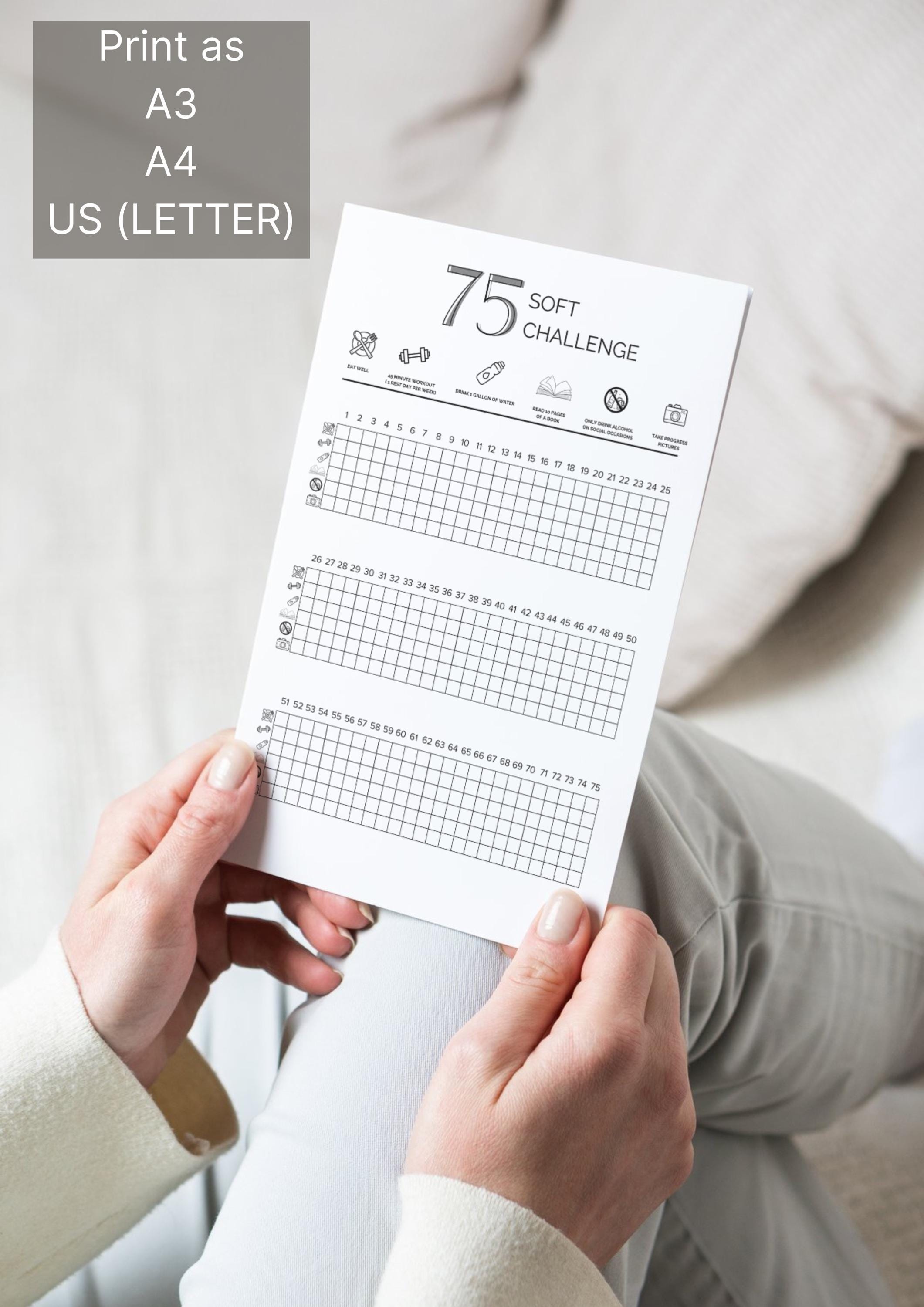 75 Soft Challenge 75 Day Soft Challenge Health and Fitness Goals Diet ...