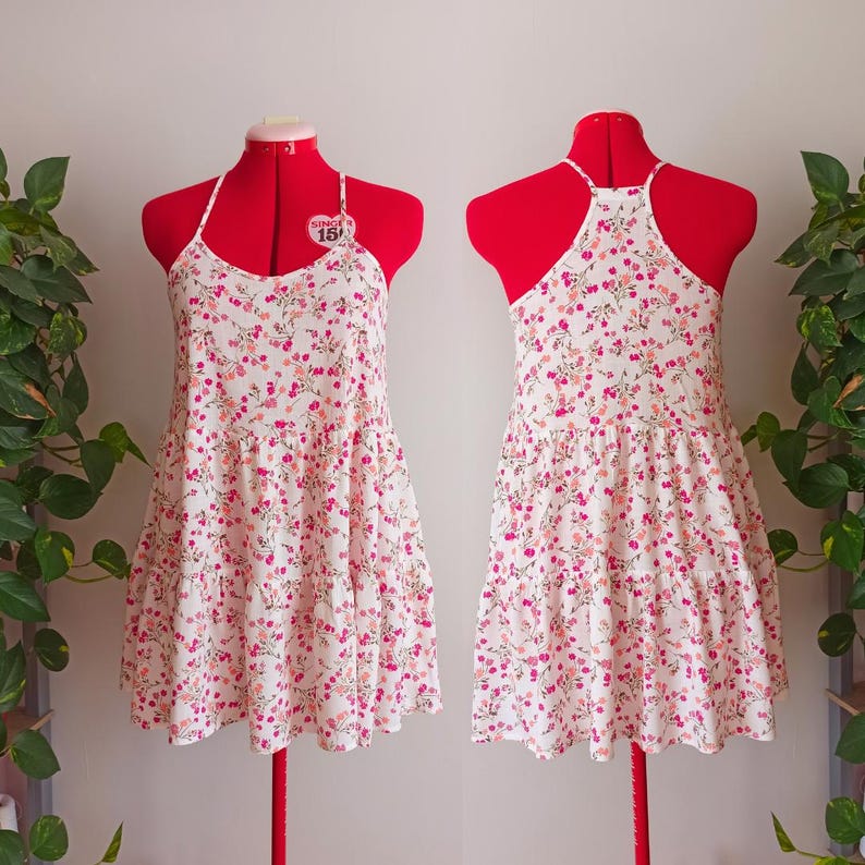Tiered Ruffled Sundress Sewing Pattern: Nayi Dress, XS-XXL (digital PDF ...