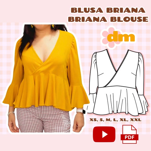 Blouse Sewing Pattern - Etsy