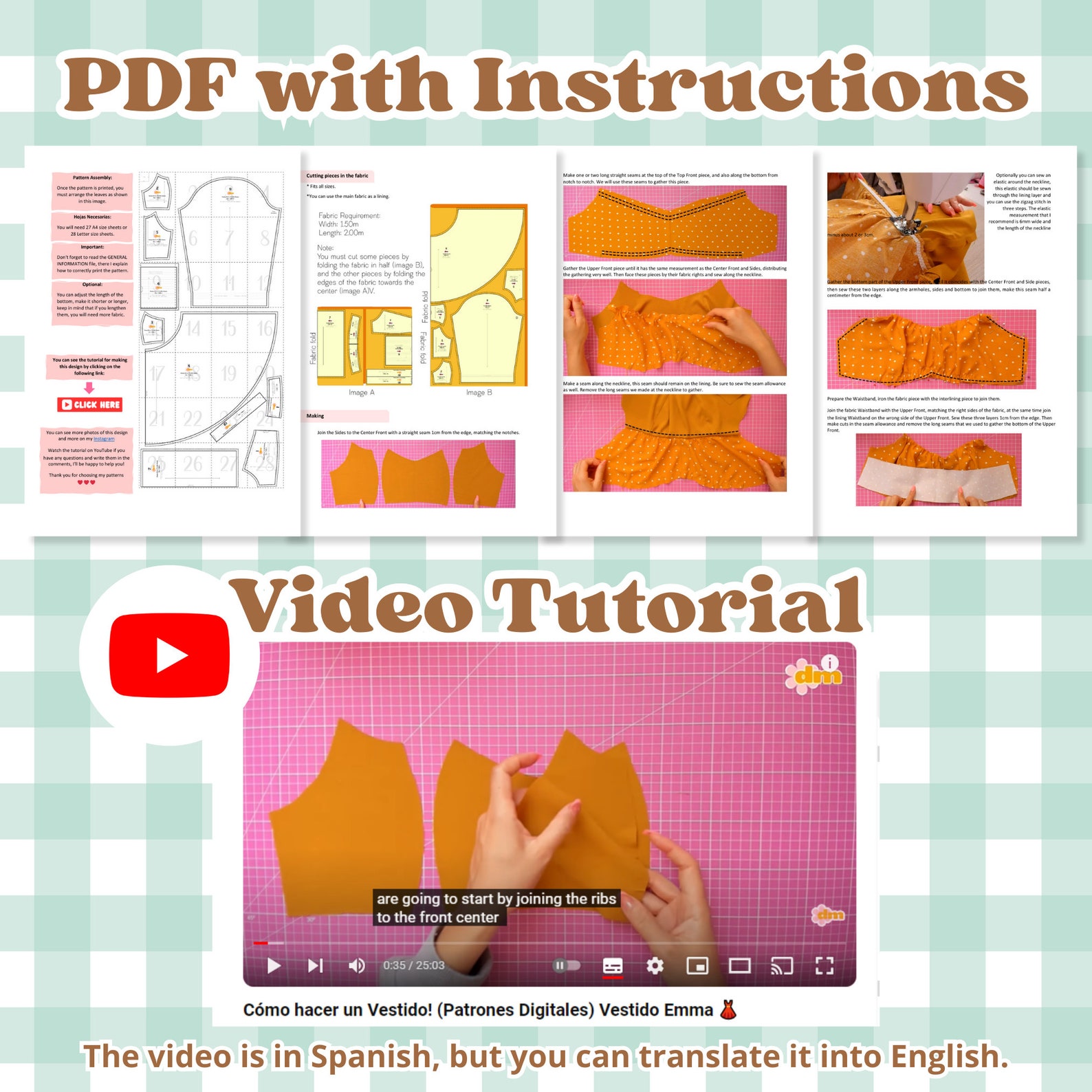 Gathered Dress Sewing Pattern, Shirred Back Dress, Shirred Sleeve With ...