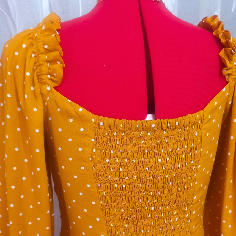 Gathered Dress Sewing Pattern, Shirred Back Dress, Shirred Sleeve With ...