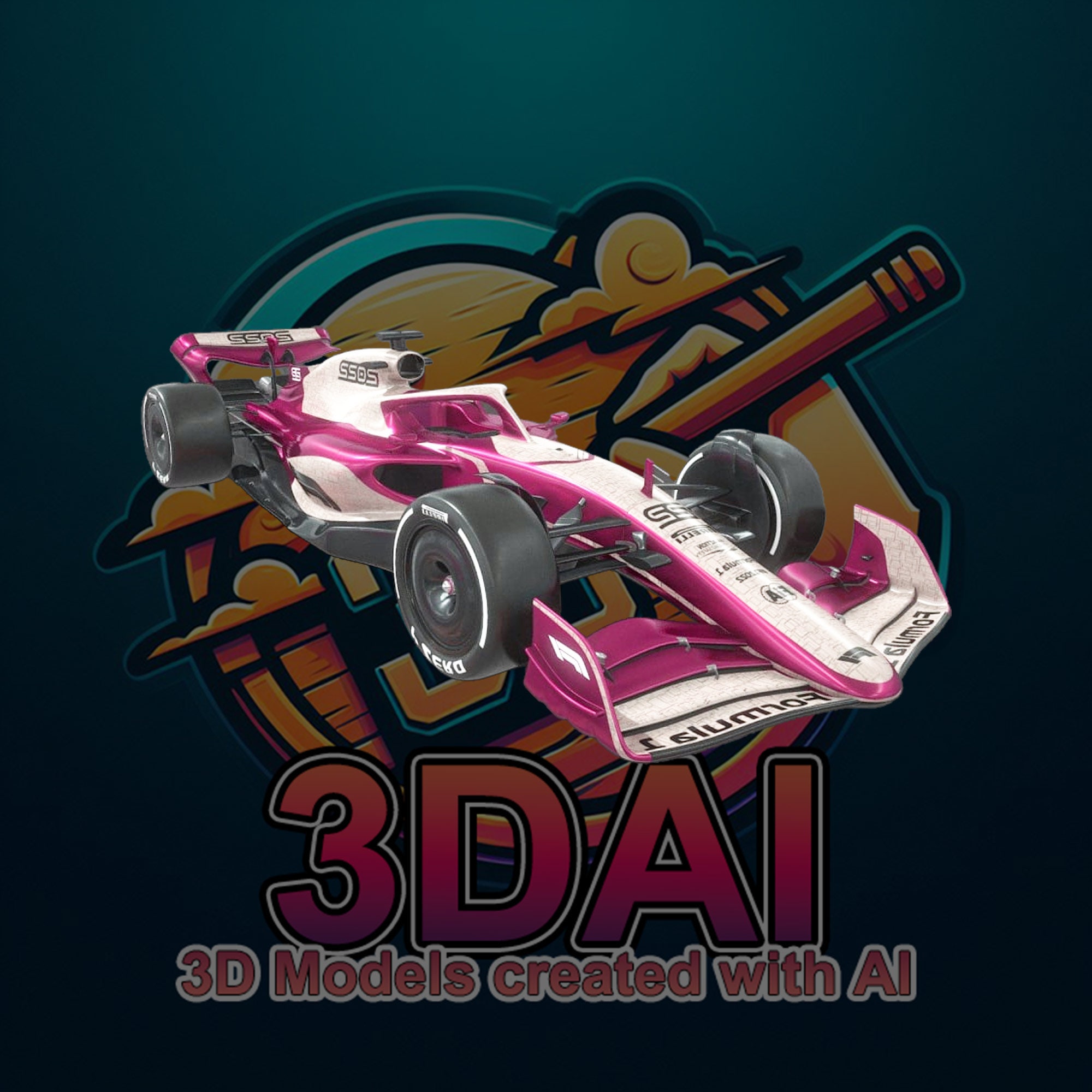 F1 Car STL Model Formula Car Model STL for 3D Printing 3D Printable ...