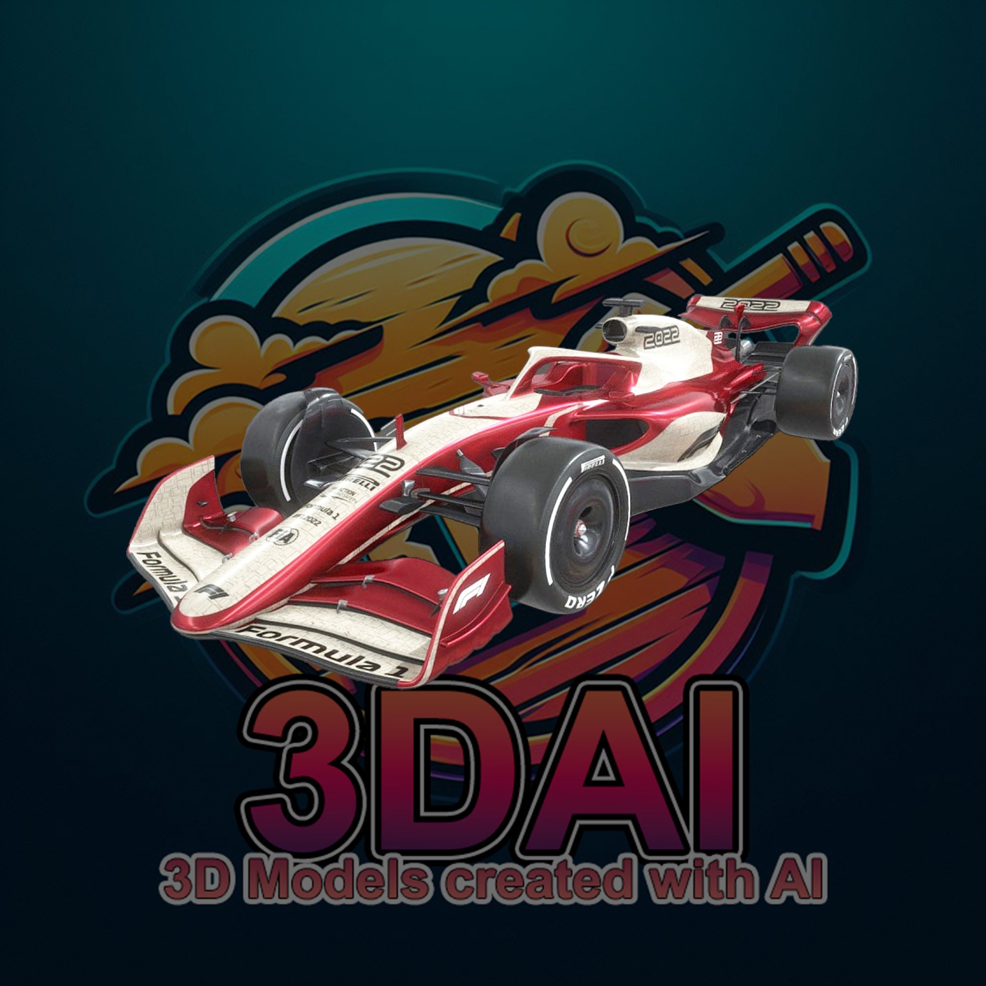 F1 Car STL Model Formula Car Model STL for 3D Printing 3D Printable ...