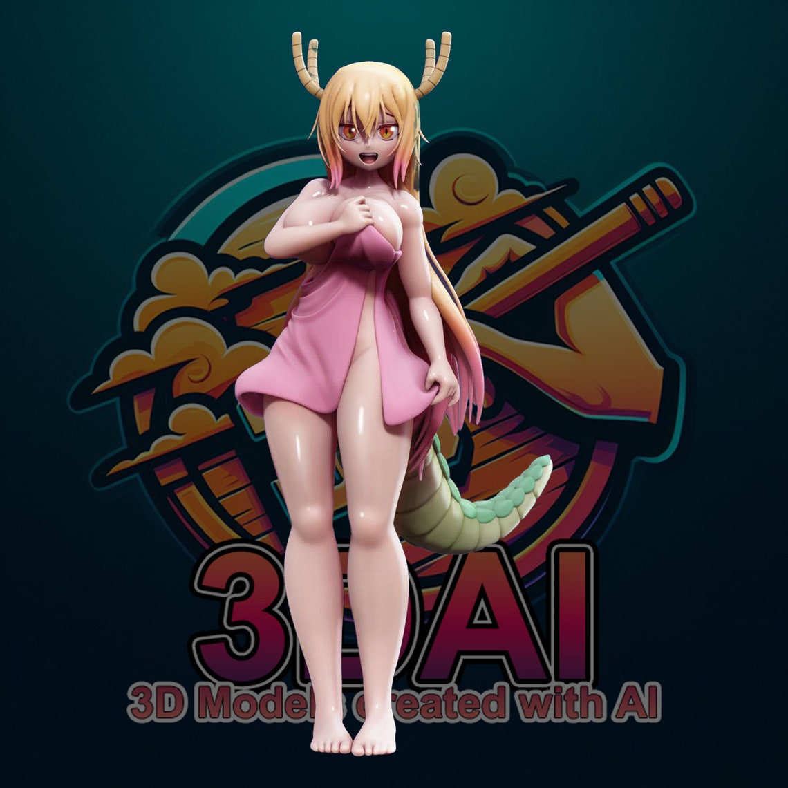 Cute Anihuman Figure Stl Model For 3d Printing Anihuman 3d Model Figure Stl 3d Printable