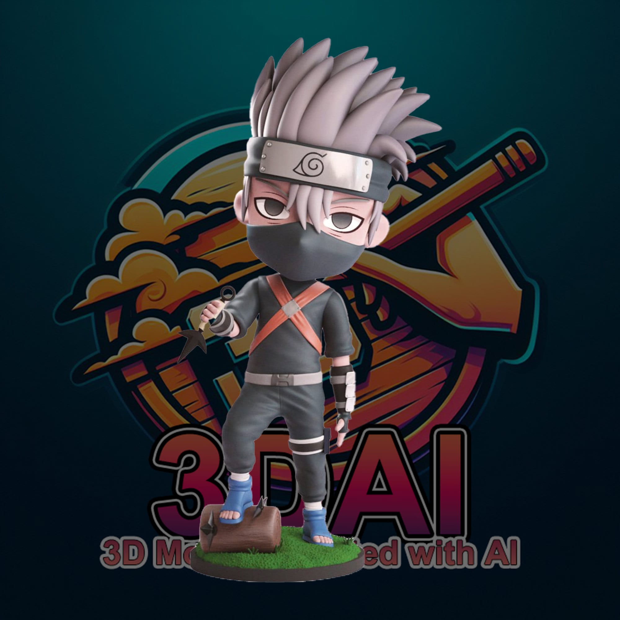 Anime Chibi STL Model for 3D Printing 3D Printable Kakas Hi STL Model ...