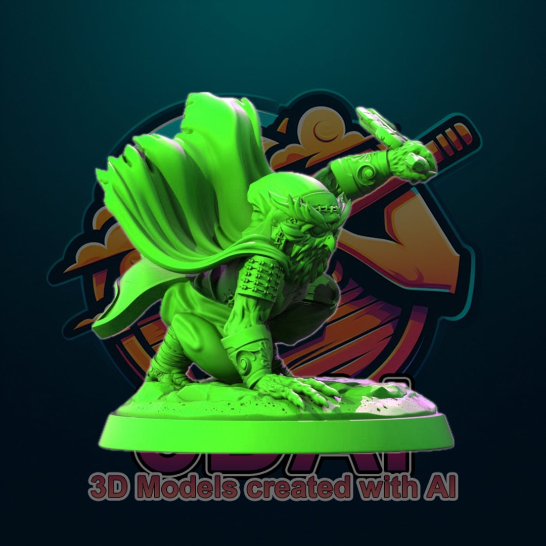 Dnd Miniature Echo STL Model for 3D Printing 3D Printable Echo Figure ...