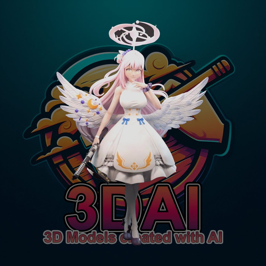 Angel With Gun Figure STL Model for 3D Printing - 3D Printable Gunny ...